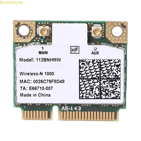 Doublebuy For Centrino Wireless N 1000 Wifi Link1000 112bnhmw 300mbps Half Mini Pci E Card