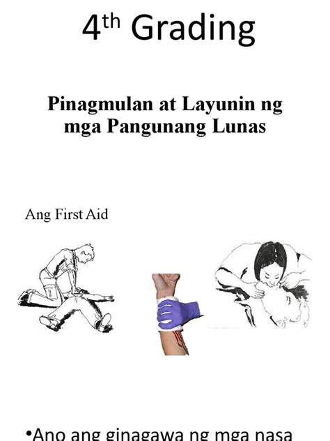Pinagmulan At Layunin Ng Mga Pangunang Lunas Pdf