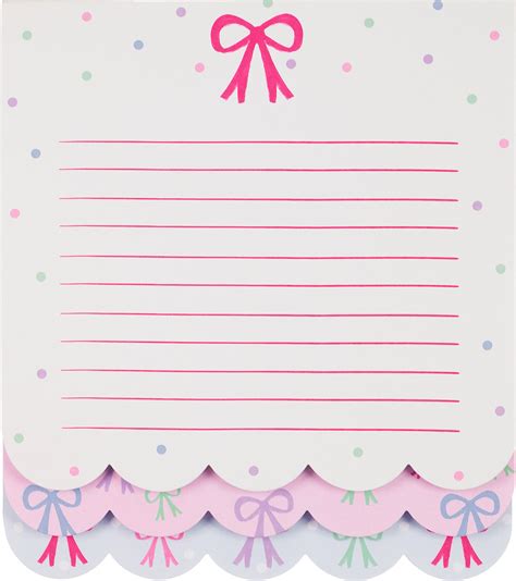 Eccolo Dayna Lee Layered Notepad Bows 6 5x7