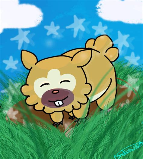 A Shiny Bidoof Appeared By Endlesssketch On Deviantart