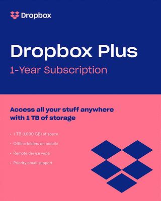 Dropbox Dropbox Plus Tb Of Storage For Year Price Watch And Comparison