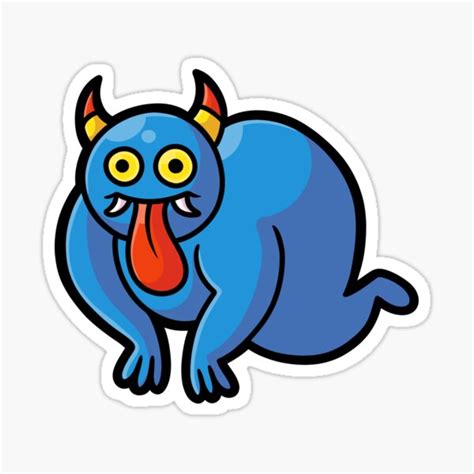 Ghostie Goos Oni Sticker For Sale By Tomstreehouse Redbubble