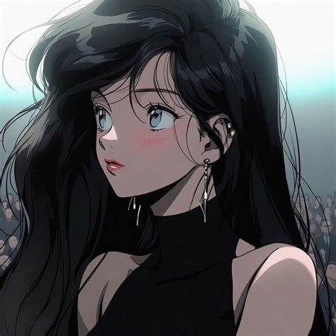 Pin On Cute Black Hair Anime Pfp
