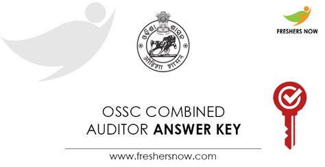 OSSC Combined Auditor Answer Key PDF OUT Exam Key Objections