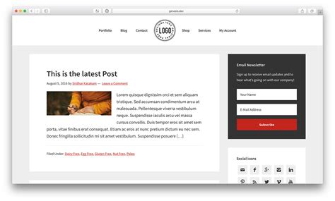 Split Navigation With Menu Items On Logos Left And Right In Genesis Sridhar Katakam