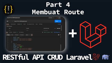 Tutorial Restful Api Crud Laravel Part 4 Membuat Route Youtube