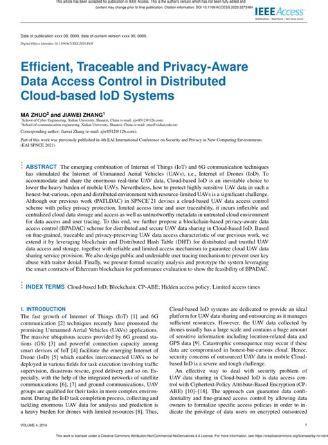 Pdf Efficient Traceable And Privacy Aware Data Access Control In