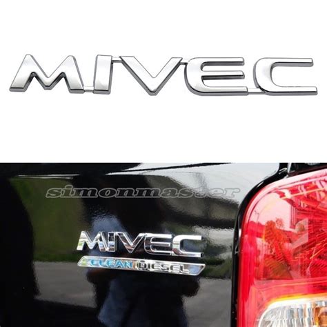 Modified Mivec Car Body Emblem Sticker Auto Trunk Decorative Badge Decal For Mitsubishi Asx