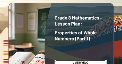 Grade 8 Mathematics Lesson Plan