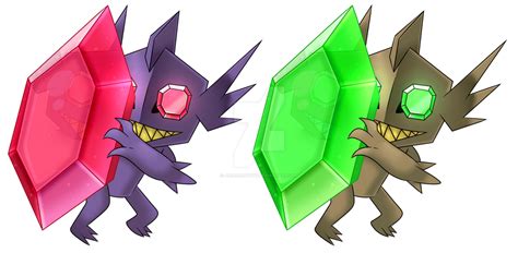 Pokemon Mega Sableye Shiny By Angellightyt On Deviantart