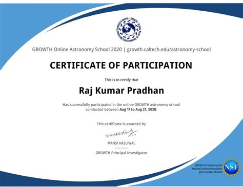 Raj K Pradhan On Linkedin Growth Astronomy School Time Nsf