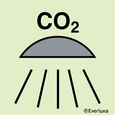 336859 Fire Control Symbol Iso 17631 Space Protectd By Co2 F Exting