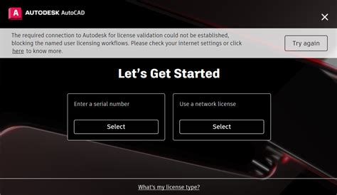 solved the required connection to autodesk for license validation