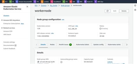 Prajyot Mulik On Linkedin Today I Create A Cluster Using Aws Eks