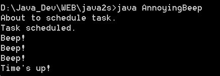 Use Java Util Timer To Schedule A Task To Execute Once Seconds Have Passed Timer