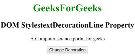 Html Dom 样式 Textdecorationline 属性 码农参考