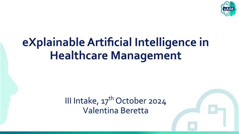 Explainable Artificial Intelligence In Healthcare Management Program