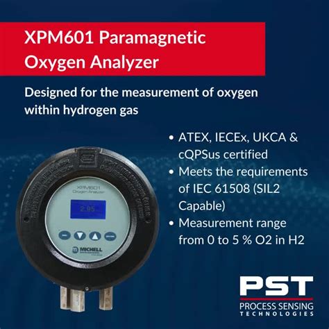 Pst Launches Xpm601 Paramagnetic Oxygen Analyzer Pst Process Sensing