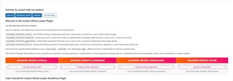 Instant Infinite Loader Wordpress Plugin