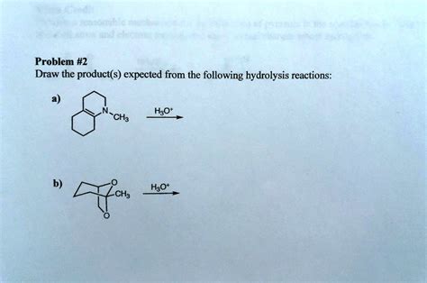 SOLVED: Problem #2: Draw the product(s) expected from the following hydrolysis reactions: a) HgO ...