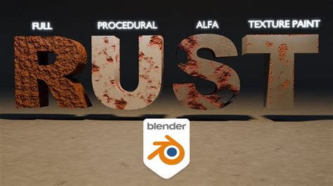 How To Make Rust Blender Tutorial Youtube