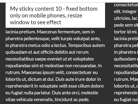 Highly Customizable Sticky JQuery Plugin JQuery SmartSticky Free JQuery Plugins