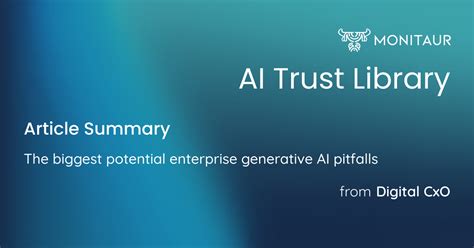 The Biggest Potential Enterprise Generative Ai Pitfalls