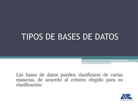 2 Tipos De Base De Datos