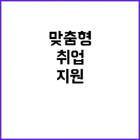 취업 서비스 언제 어디서나 맞춤형 지원 제공 인천진