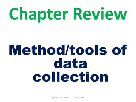 Methods Of Data Collection Assignmentpptx