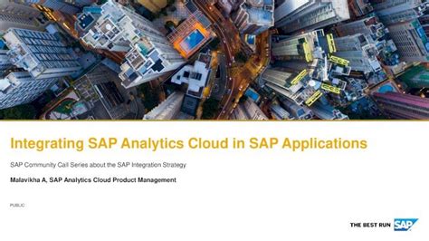 Pdf Integrating Sap Analytics Cloud In Sap Applications · Sap