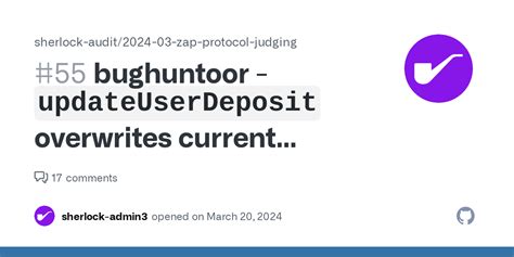 bughuntoor `updateuserdeposit` overwrites current values · issue 55