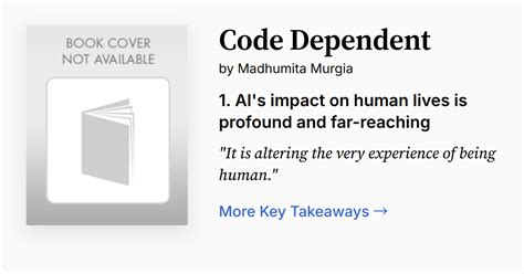 Code Dependent By Madhumita Murgia Summary Quotes Faq Audio