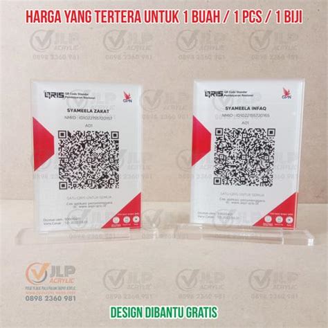 jual plakat scan plakat qris plakat barcode palat acrylic plakat