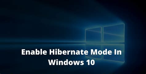 How To Enable Hibernate In Windows Quick Way Technadvice