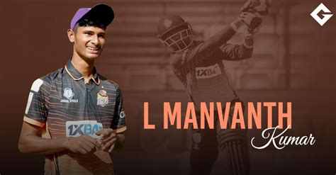 L Manvanth Kumar To Receive His First Ipl Contract