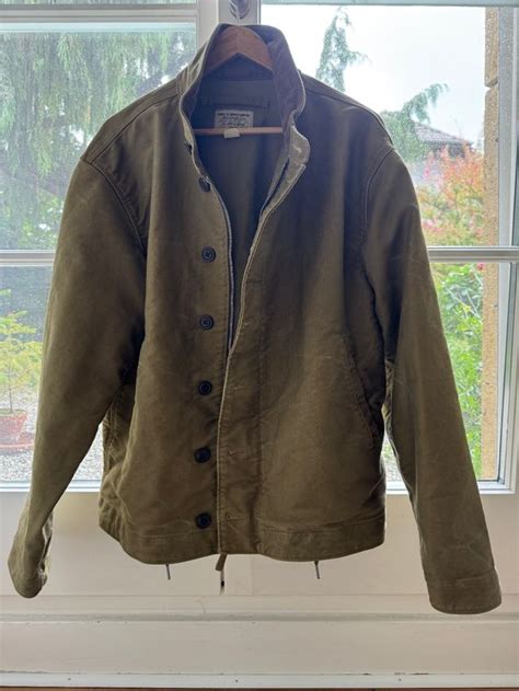 Ralph Lauren Rrl Corduroy Collar Cotton Deck Jacket Gebraucht In