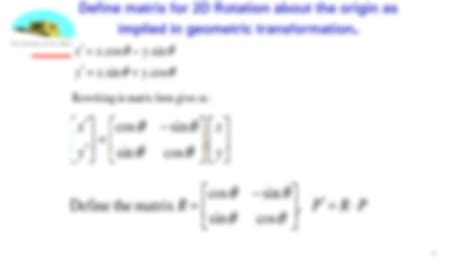 Solution Three Dimensional Matrix In Computer Graphics Types Of