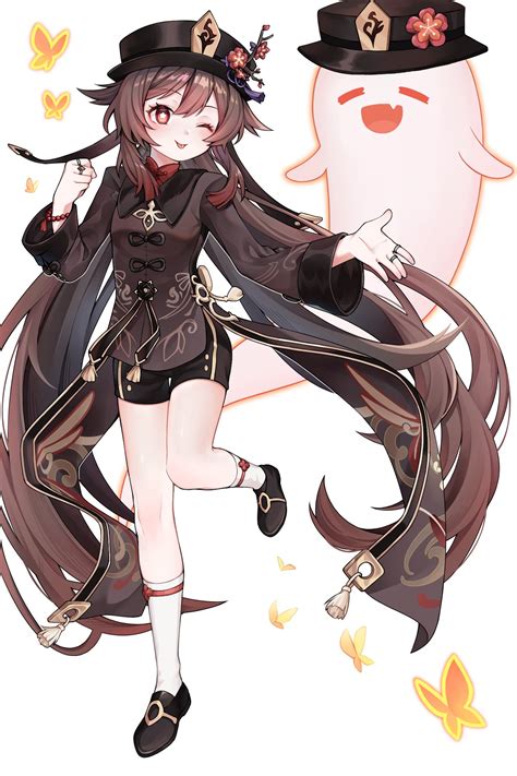 Hu Tao And Boo Tao Genshin Impact Drawn By Ol Nang Danbooru