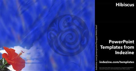 Hibiscus 06 Powerpoint Template