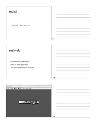 Metasploit Basics PPT