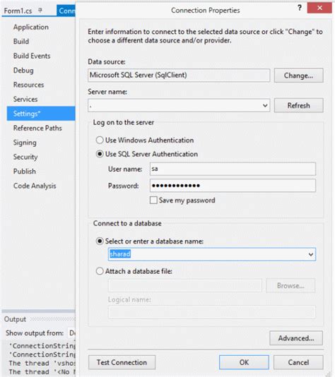 Tech Social Talk Connection String In Windows Form Application