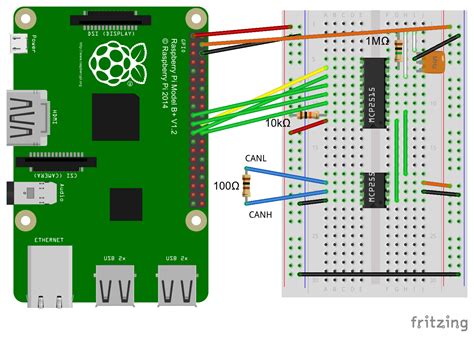 Raspberry Pi と Mcp2515 で Can 通信 Rabbit Note