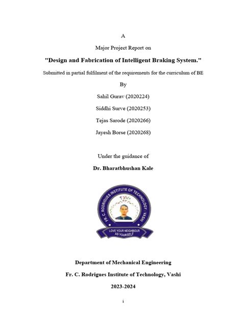 B15 Design And Fabrication Of Intelligent Braking System Pdf Microcontroller Brake
