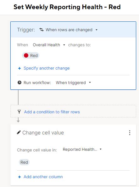 weekly reporting of symbol column smartsheet community