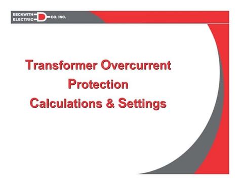 Characteristic Of Idmt Curves For Overcurrent Relays Ppt