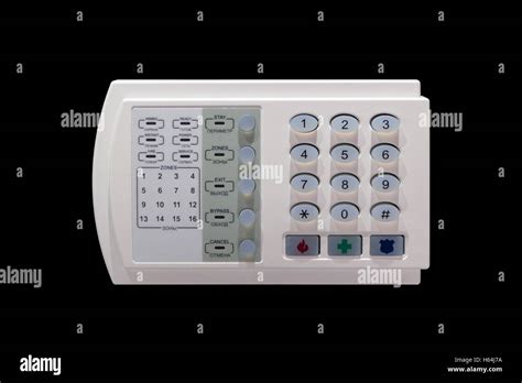 Remote Control Of The Alarm Security System With Buttons And Indicators Of Operating Modes
