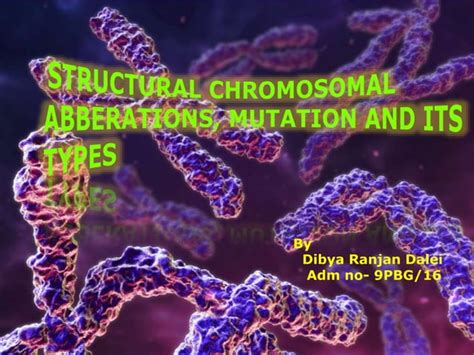 Structural Chromosomal Abberations And Mutation Pptx Genetics Science