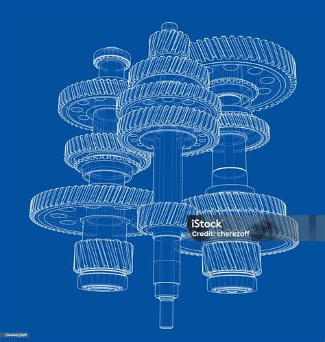 Outline Gearbox Concept Vector Stock Illustration Download Image Now
