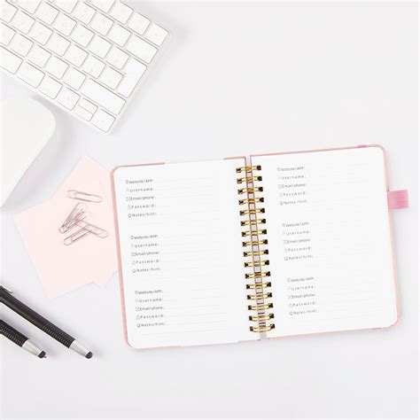 Password Book A6 Password Keeper Book Spiral Address Book Password